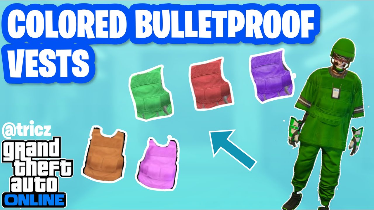 *NEW*How to get COLORED BULLETPROOF BODY ARMOR with a Outfit in GTA 5 ...