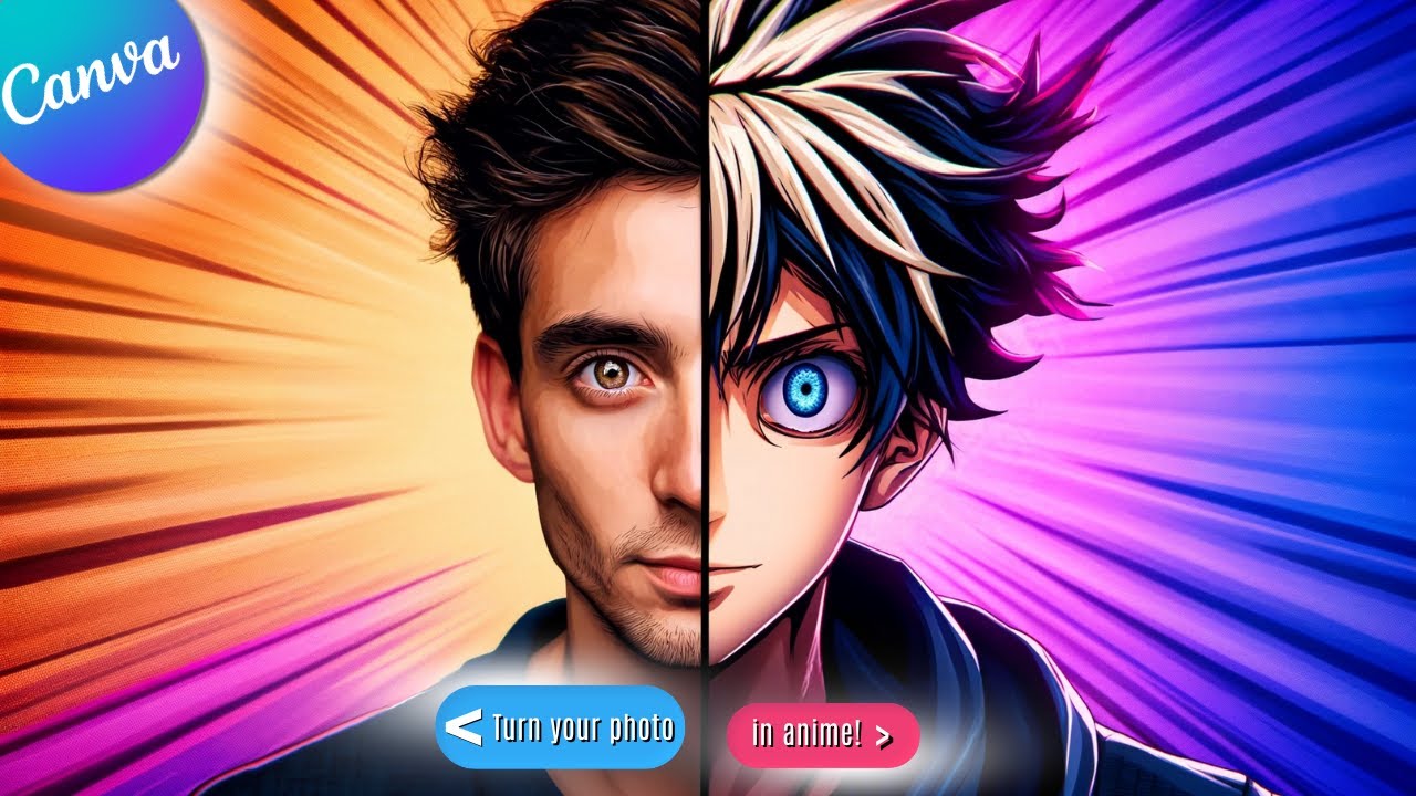 Canva Anime Design Tutorial: Create Stunning Anime Portraits in a Click ...