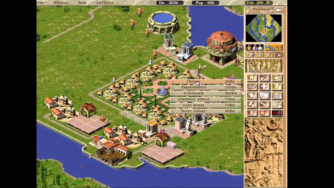 Caesar III - Mission 4 Peaceful (Tarraco) - YouTube