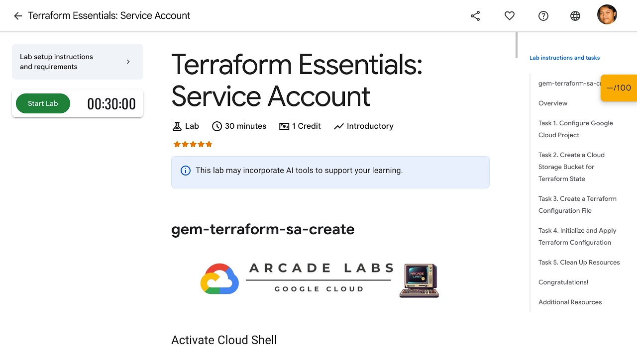 Terraform Essentials Service Account gem-terraform-sa-create - YouTube