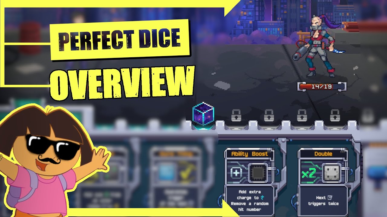 CYBERPUNK Styled Dice Deckbuilder | Perfect Dice - YouTube