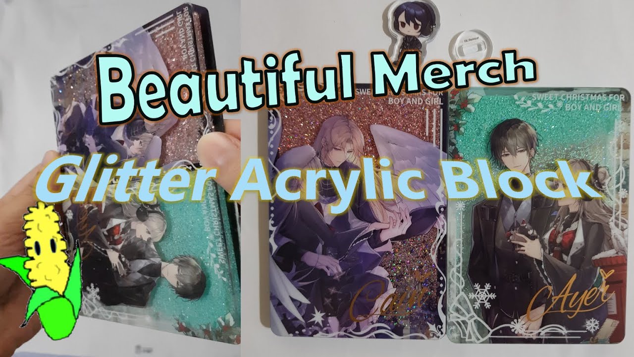 Current Favourite Merch - Glitter Acrylic Block / Acrylic Quicksand ...