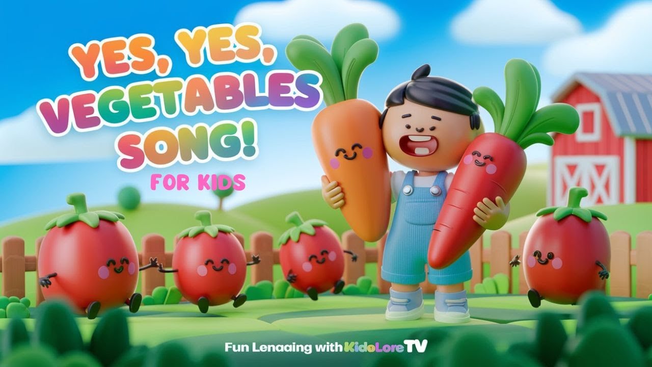 "Yes, Yes, Vegetables Song for Kids | Fun Learning with Kidslore TV ...