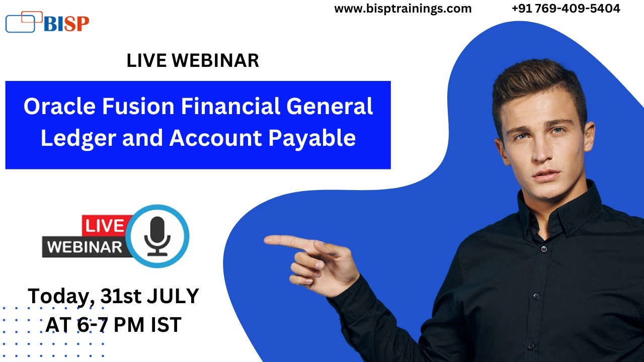 Learn Oracle Fusion Financial General Ledger and Account Payable - YouTube