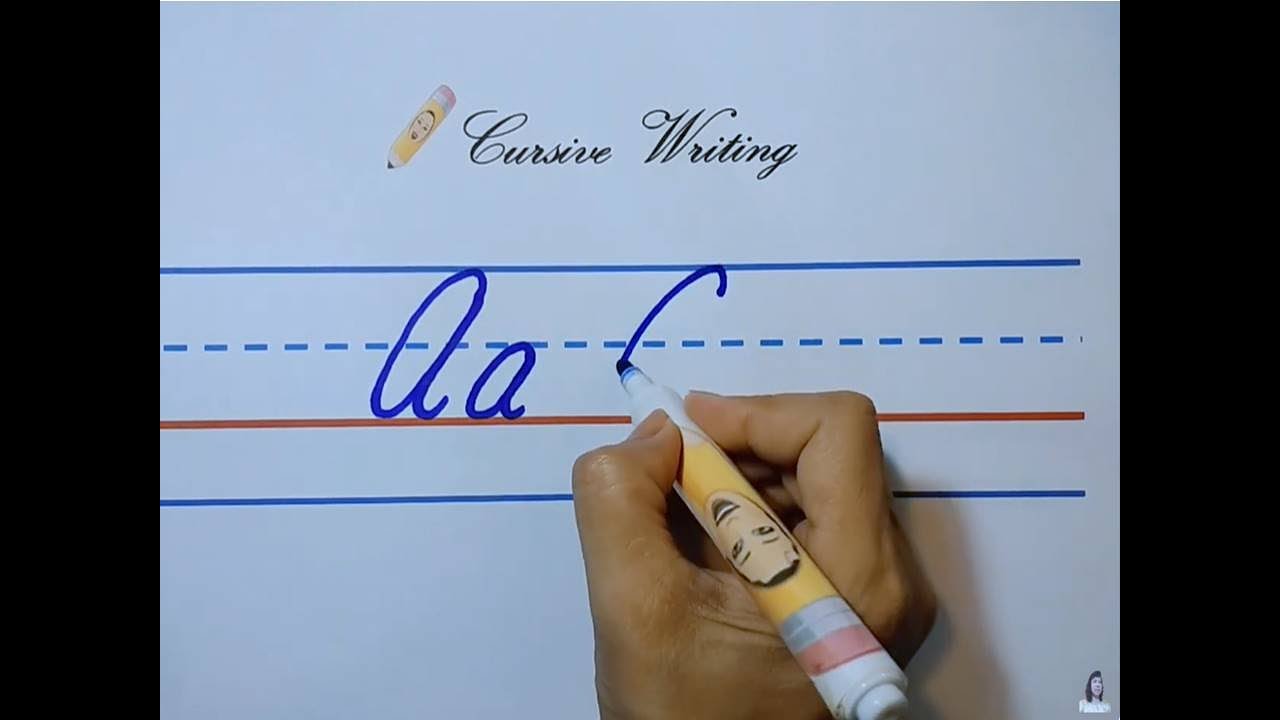 How to Improve Your Handwriting #cursive #easy (VOWELS) - YouTube