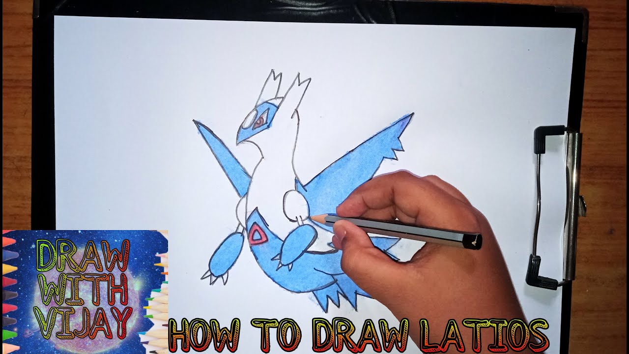 HOW TO DRAW POKEMON -- LATIOS | Step by step | DRAW WITH VIJAY - YouTube