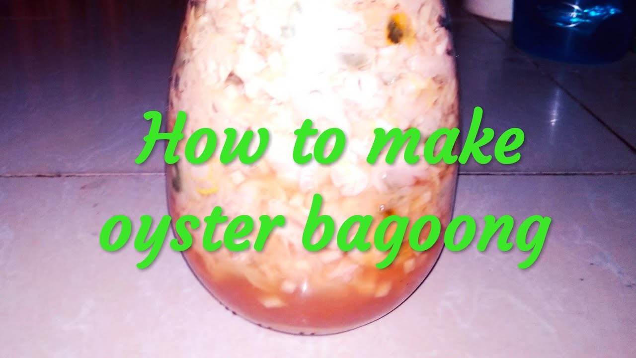 How to make oyster bagoong - YouTube