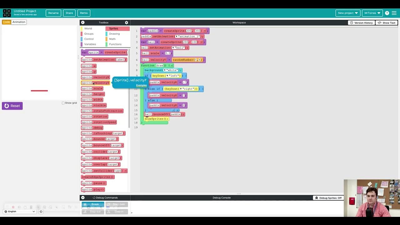 How to make sprites bounce - YouTube