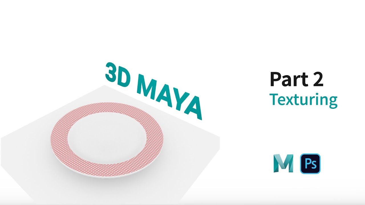 Maya를 활용한 간단한 '접시' 'Plate' 만들기 Part 2 Texture - YouTube