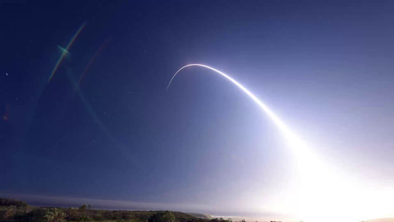 ICBM destroyed in flight during test launch - YouTube