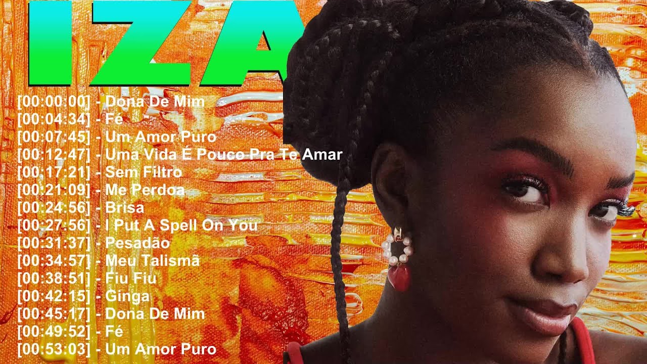 IZA – Top 10 músicas mais ouvidas – Dona de Mim Pesadão – Álbum ...
