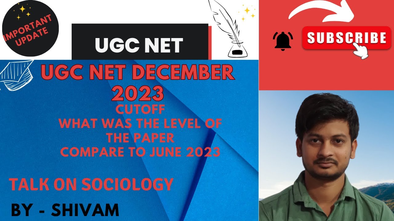 UGC NET December 2023 cut off and Compare to June 2023 cot off - YouTube