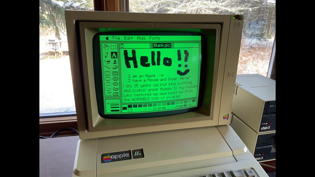 Restored Apple IIe System Overview: Super Serial with ADTPro, Mouse ...