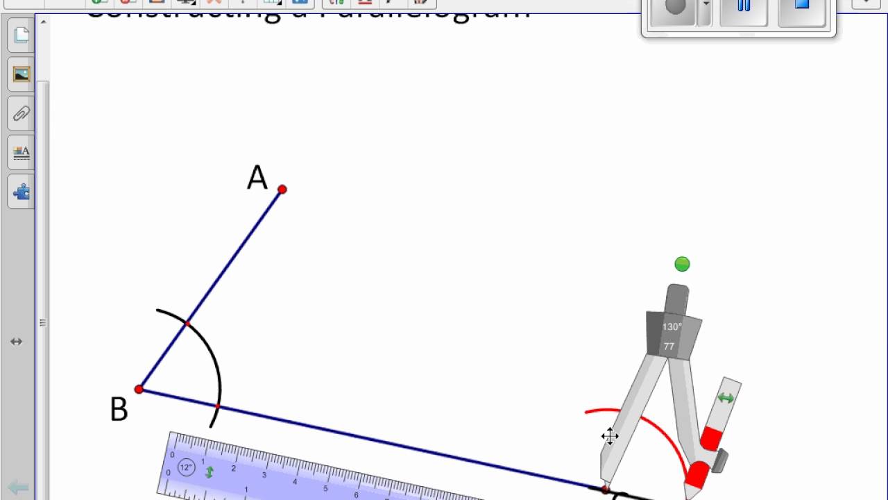 Constructing a Parallelogram - YouTube
