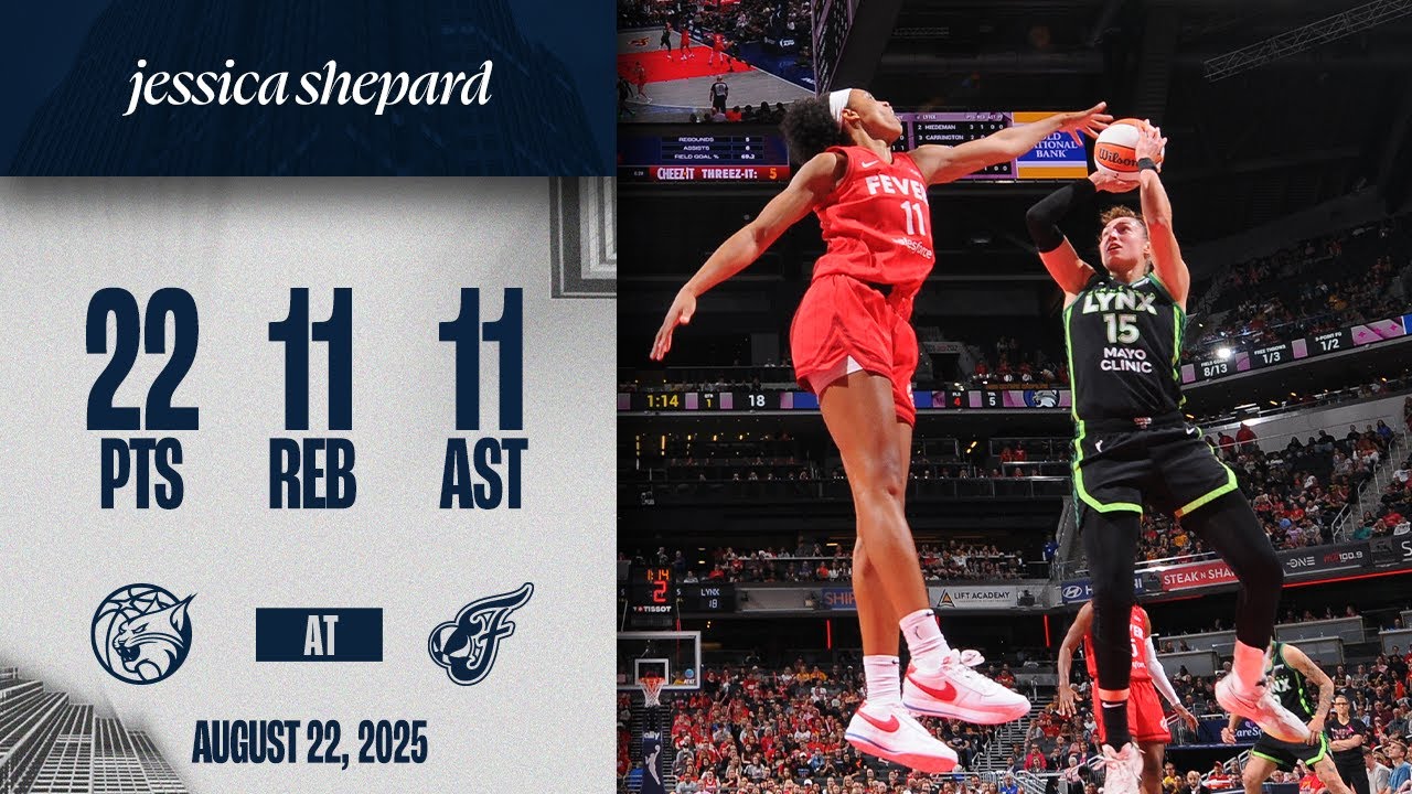 Jessica Shepard Gets a Triple-Double Vs The Indiana Fever | 08.22.25 ...