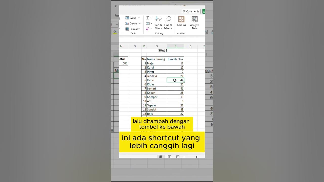 Excusi Excel: RUMUS AUTOSUM PART 2!! - YouTube