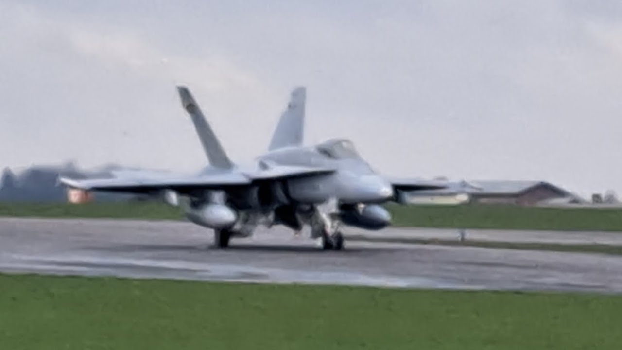 Cobra Warrior Finnish F18 action at Raf waddington 6/3/23 - YouTube