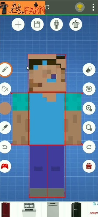 اموزش ساخت اسکین دلخواه ماینکرفت توی موبایل Skin Pe Youtube