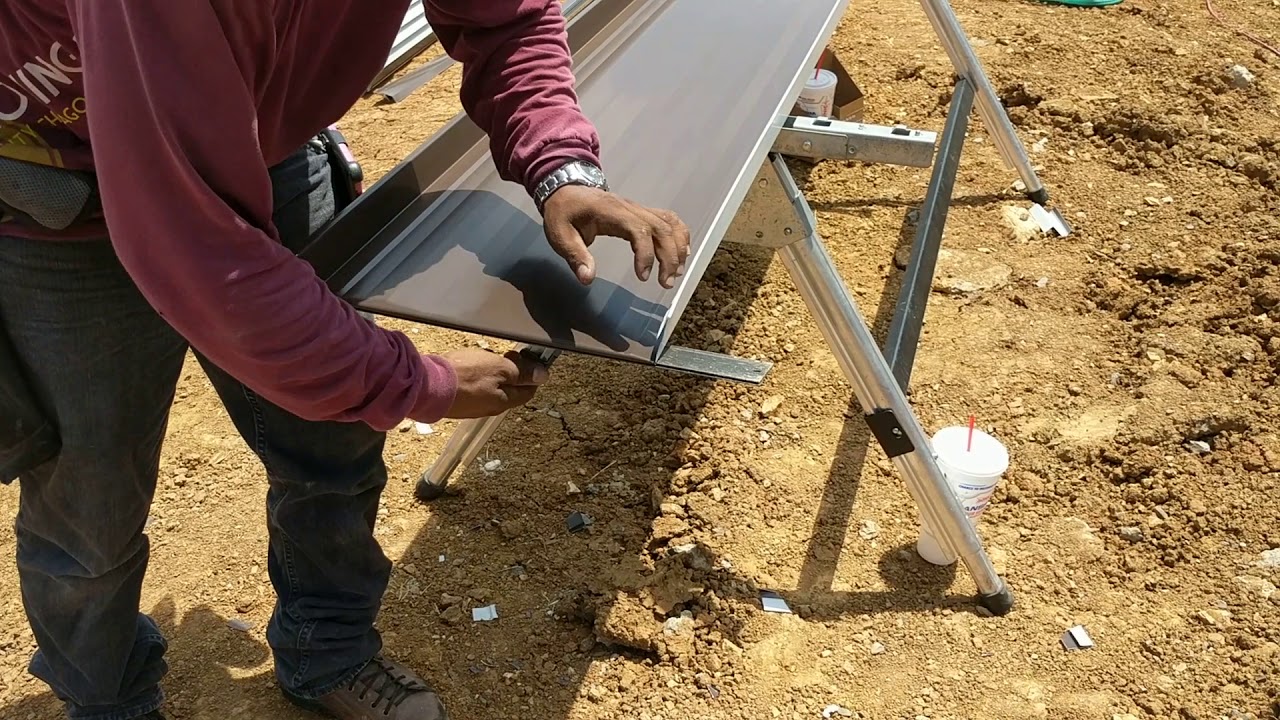 Standing Seam: How to Field Hem Panels - YouTube