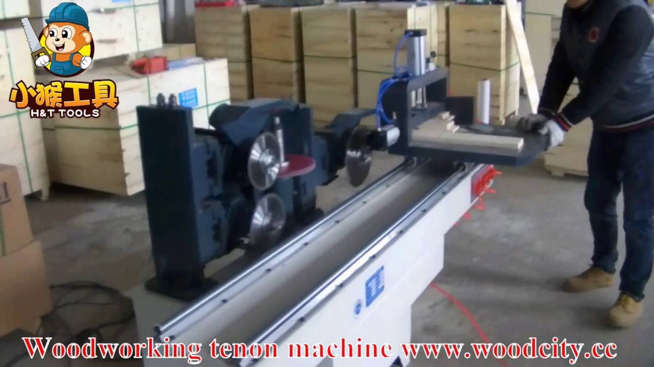 Woodworking tenon machine - YouTube