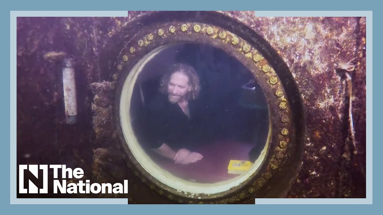 Researcher breaks record for longest time living underwater - YouTube