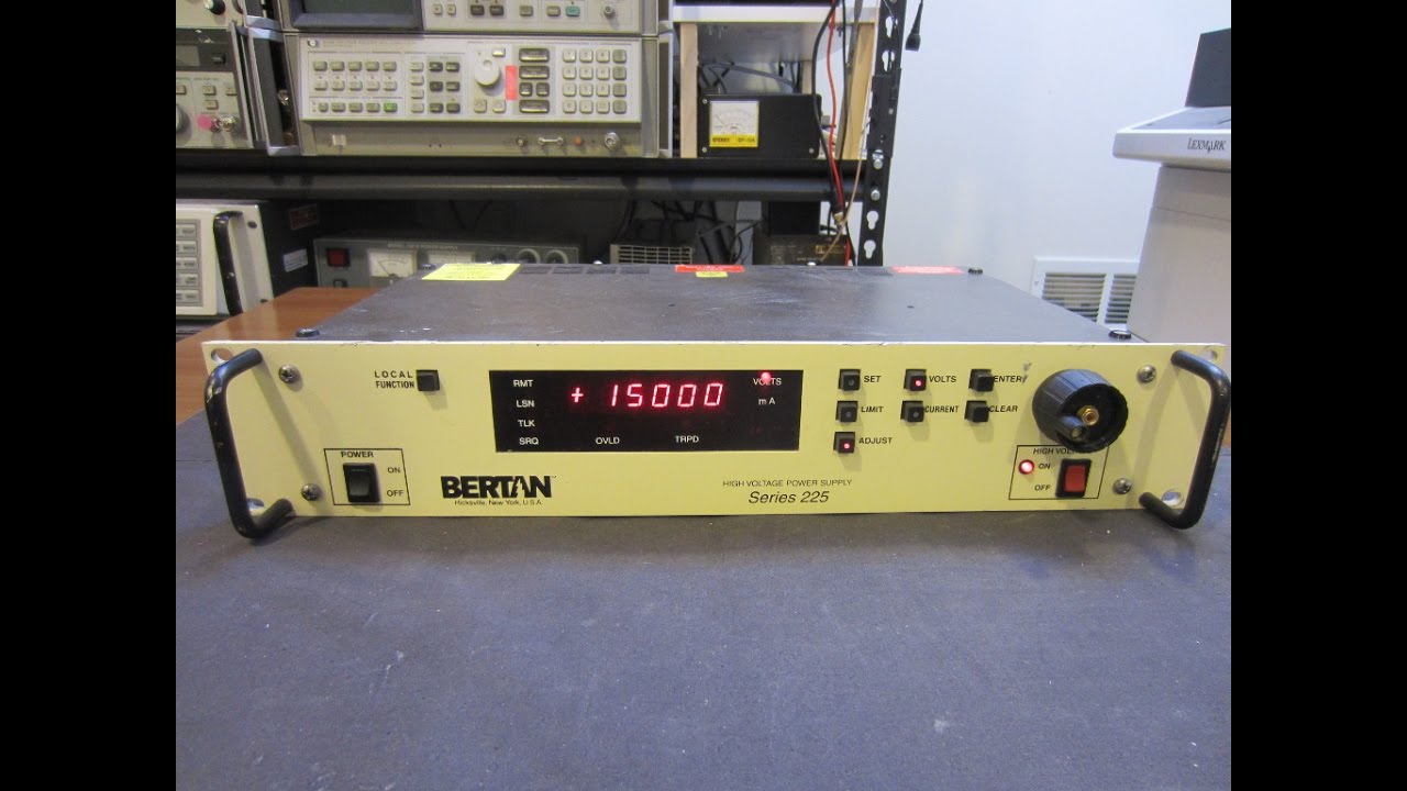Bertan/Spellman 225 20kV HV Power Supply Teardown and Experiments - YouTube