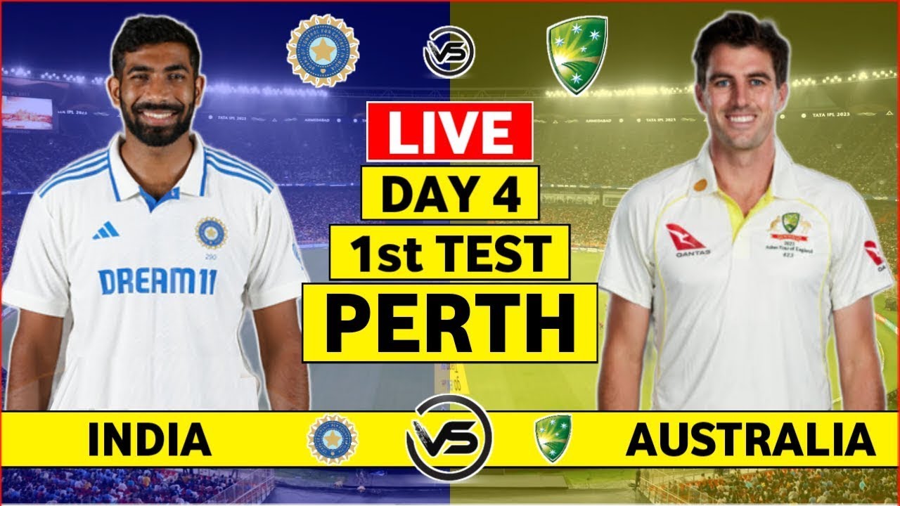 Live: India vs Australia, 1st Test Day 4, Perth | Live Scores ...