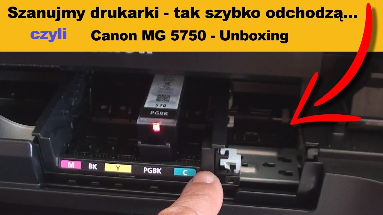 Unboxing Canon MG5750 czyli szanujmy drukarki - tak szybko odchodzą ...