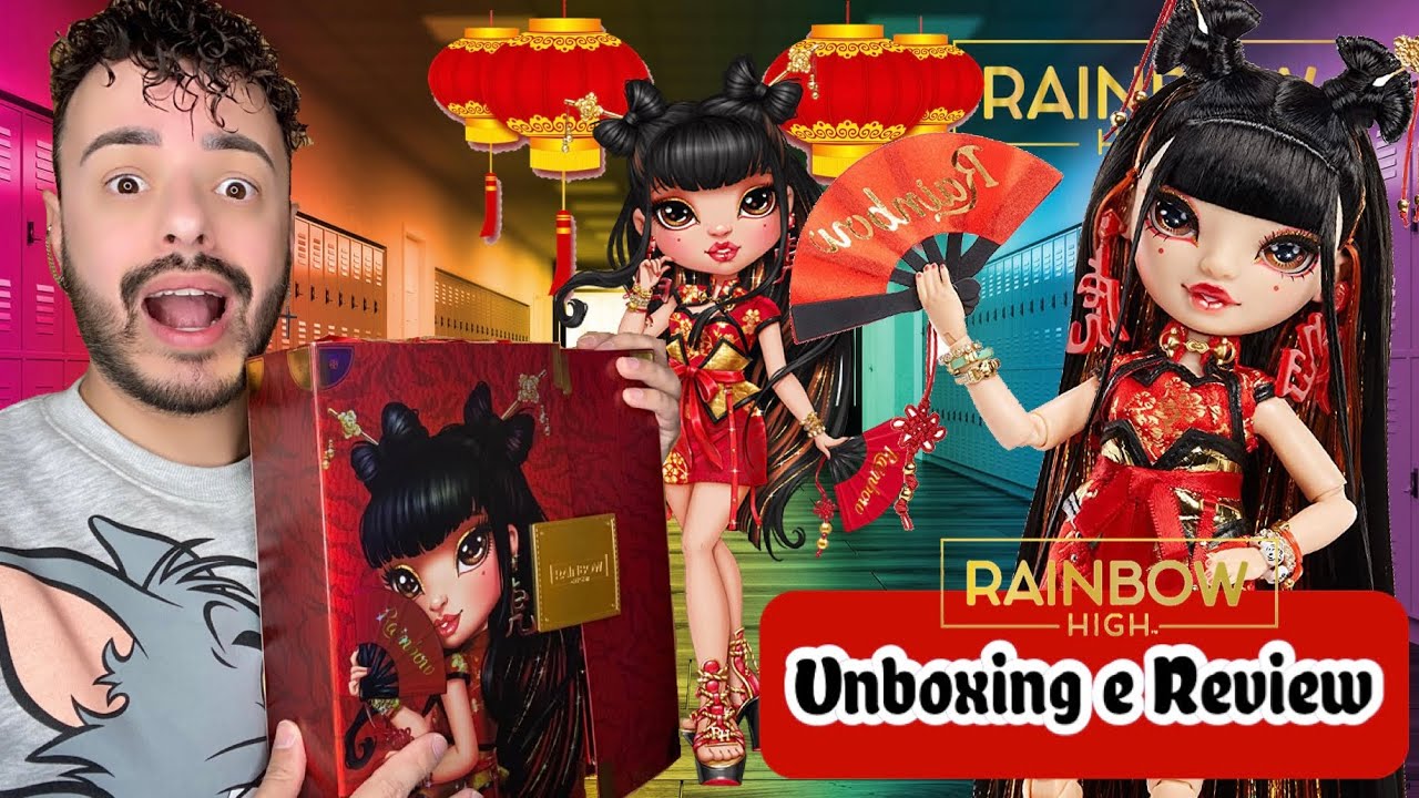 Rainbow High Lily Cheng MGA - Unboxing e Review PT BR - YouTube
