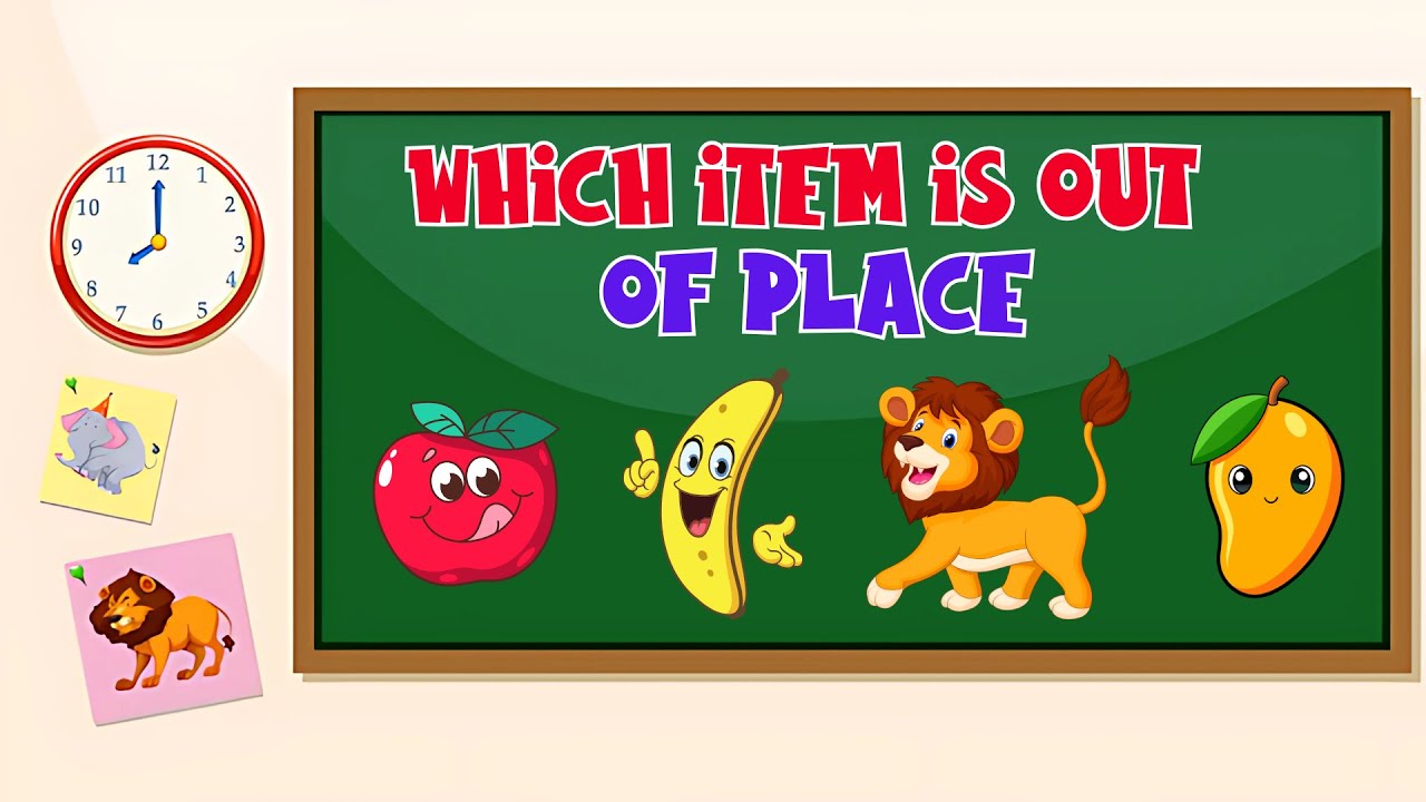 Which Item Is Out of Place? | Spot the Odd One Out | Fun Brain Game for ...