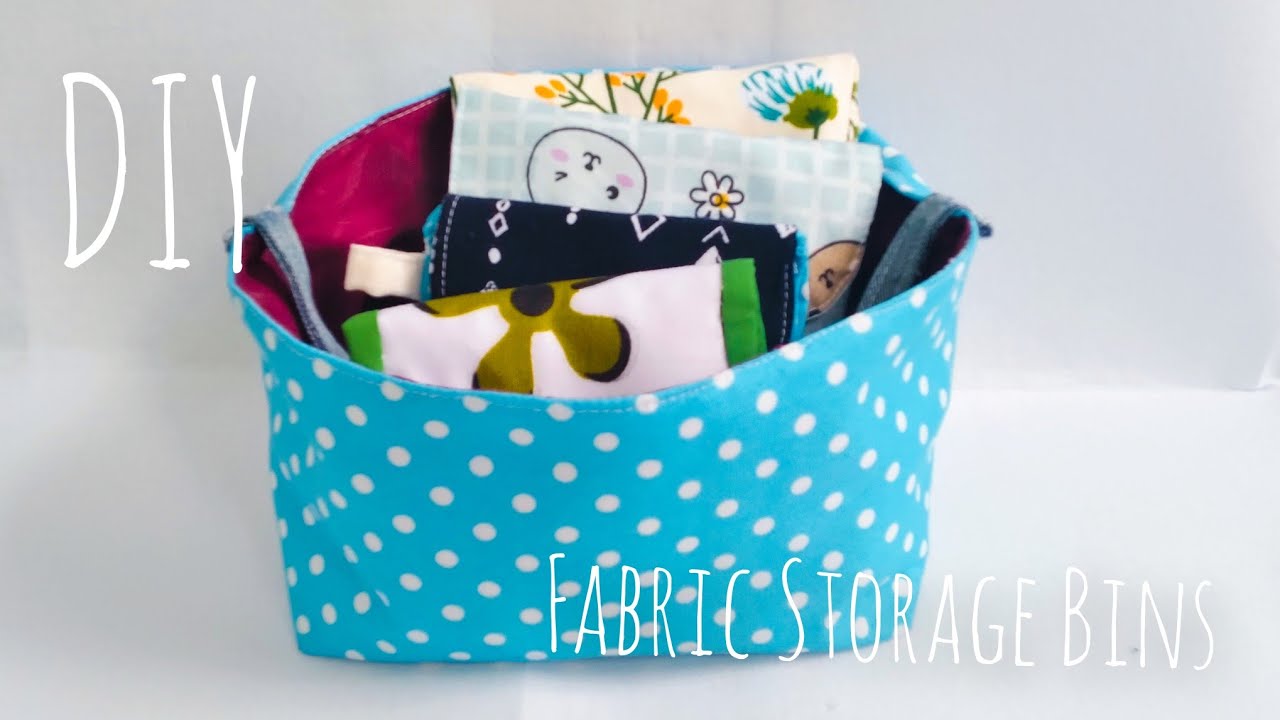 How To Make Fabric Storage Basket I Sewing Project I Sewing Ideas - YouTube
