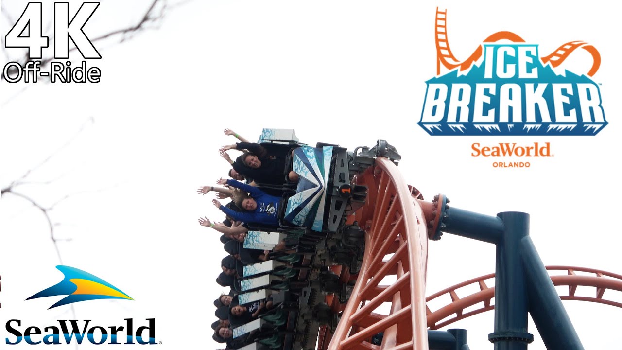 Ice Braker - 4K Off-Ride - Sea Wolrd Orlando - Premier Rides Sky Rocket ...