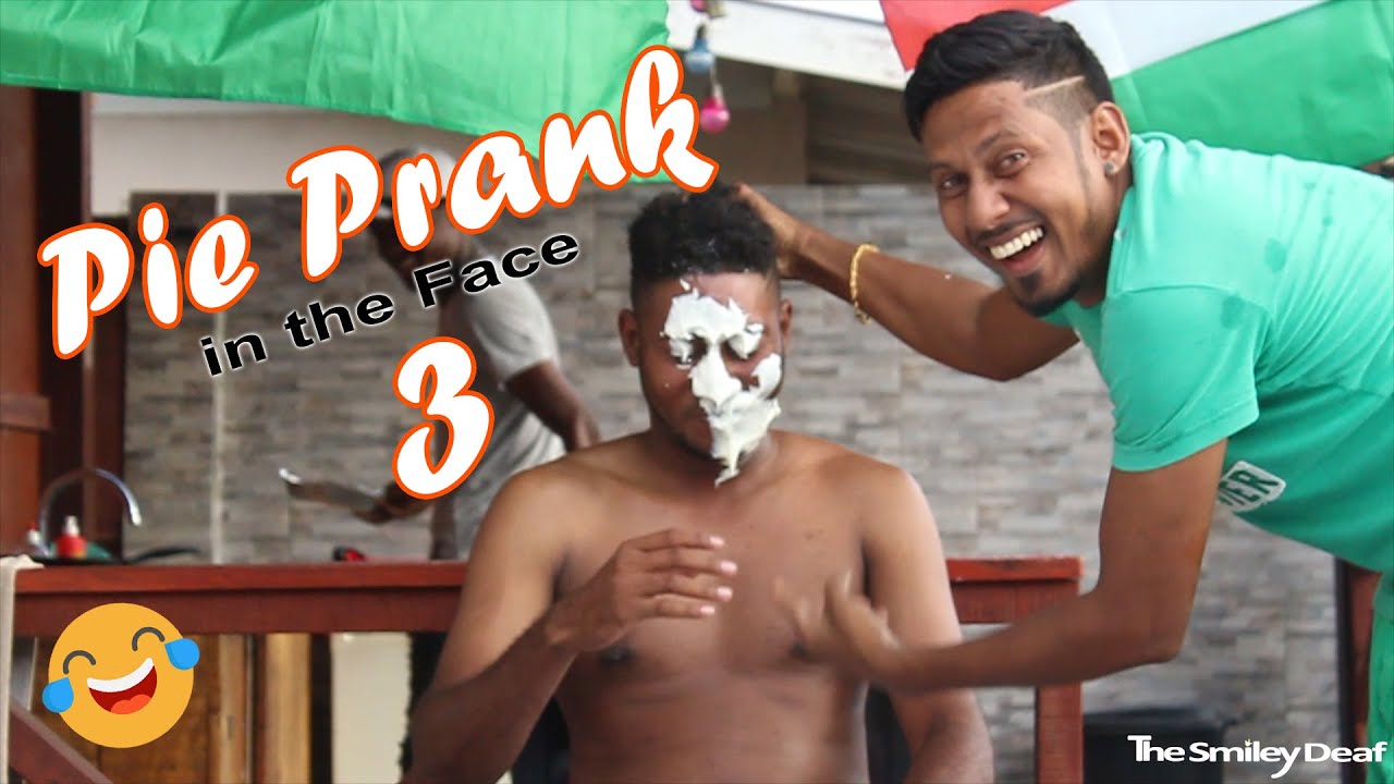 Pie prank 3 My Friends Guyana - YouTube