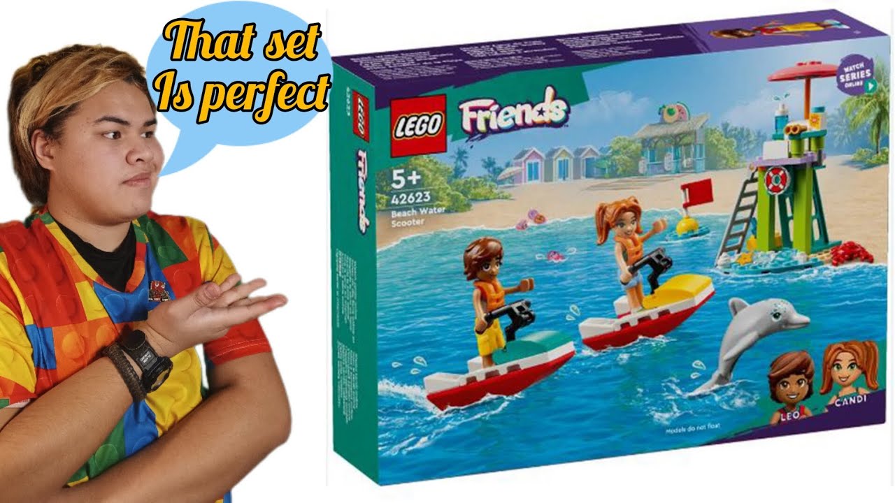 Building Lego Friends Water Beach Scooters set - YouTube
