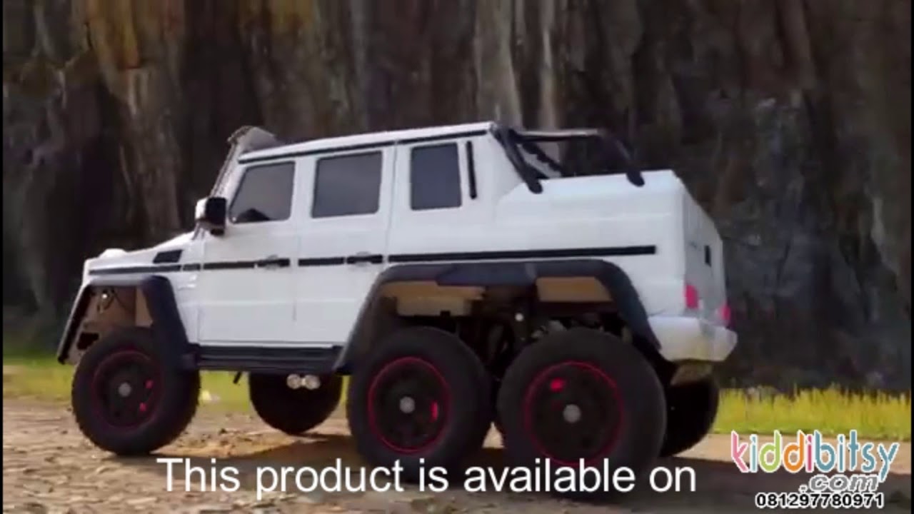 Mercedes Benz G63 AMG 6 Wheel Drive Mainan Mobil Aki - YouTube