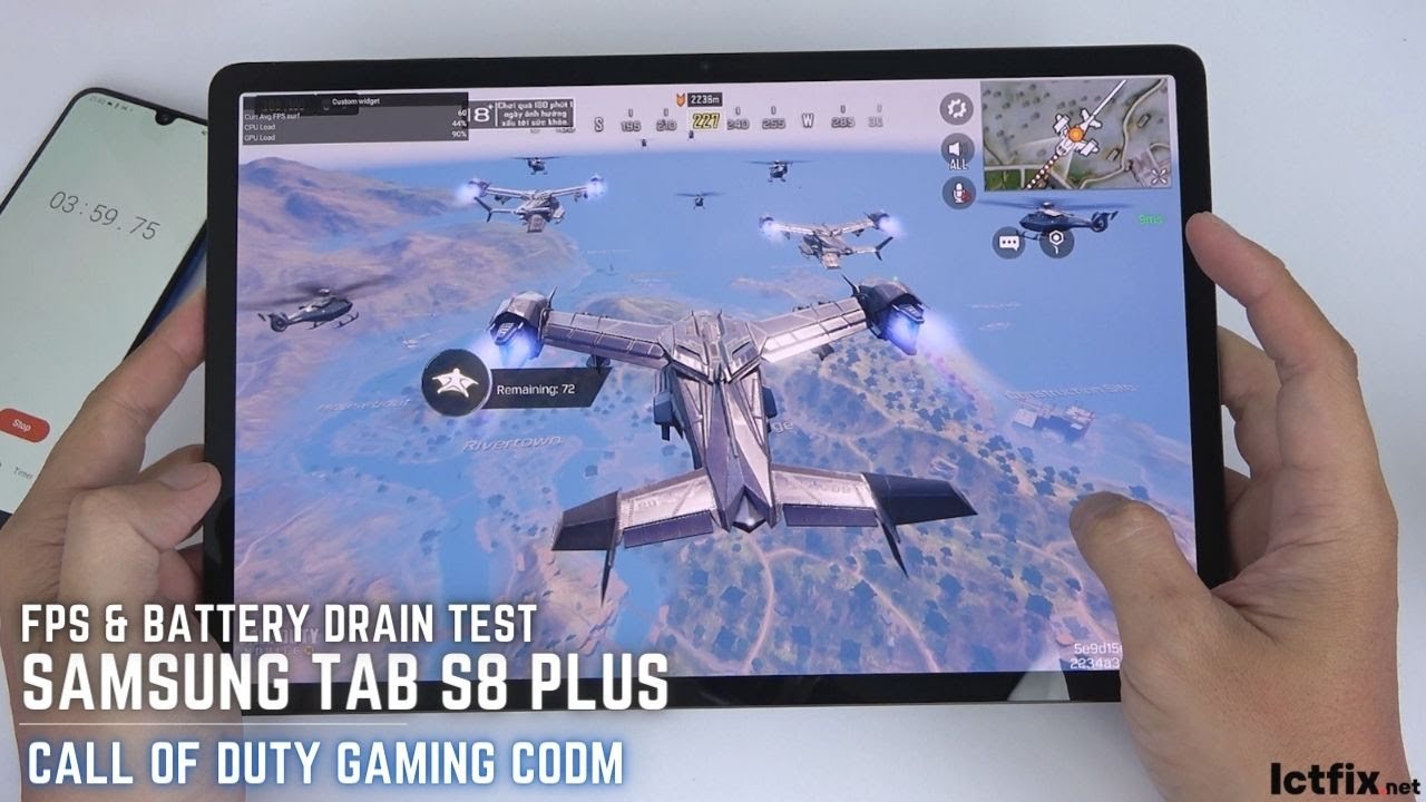 Samsung Tab S8 Plus Call of Duty Mobile Gaming test CODM | Snapdragon 8 ...