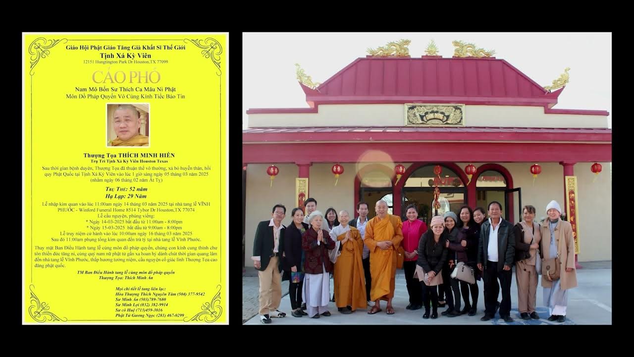 Cao Pho Co Thuong Toa Thich Minh Hien Tan Vien Tich - YouTube