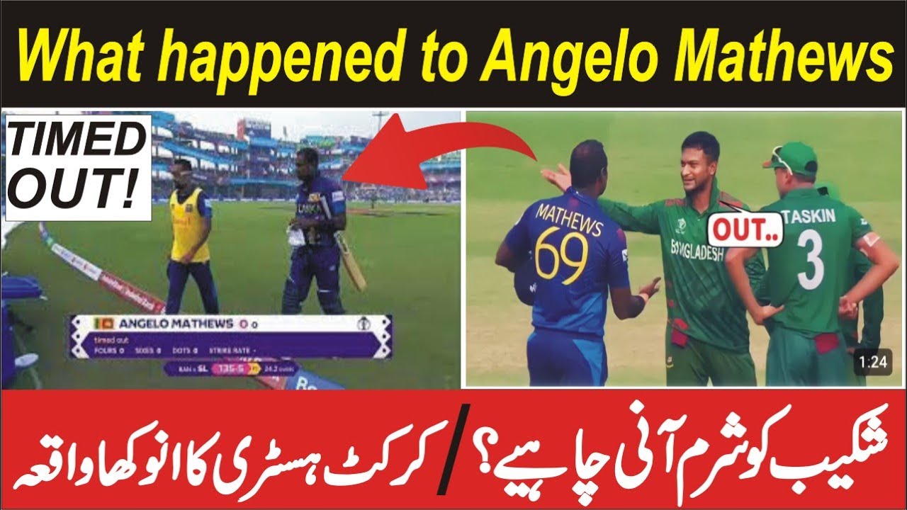 Angelo Mathews timed out | What happened to Angelo Mathews? | SL vs BAN ...