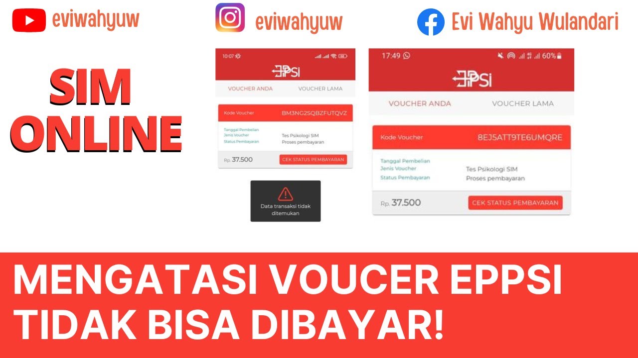 CARA MENGATASI VOUCER EPPSI TIDAK BISA DIBAYAR | VOUCER TEST PSIKOLOGI ...