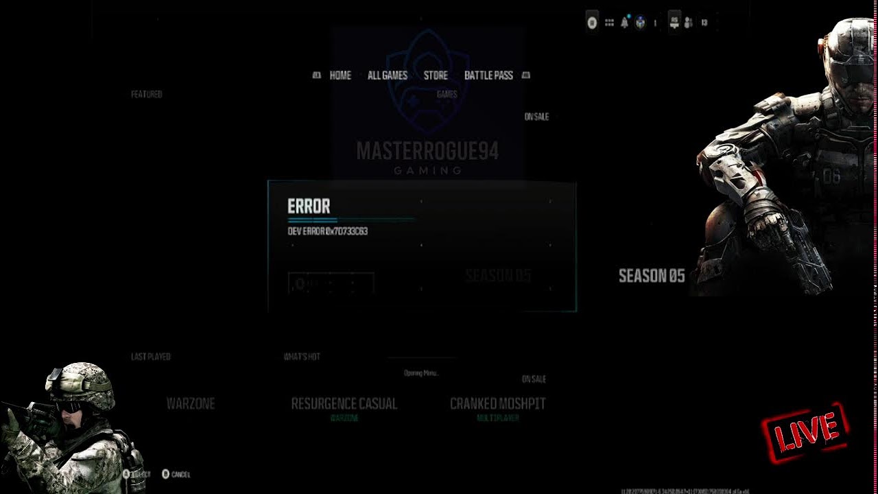 Master Rogue Live in Call of Duty - Warzone - YouTube
