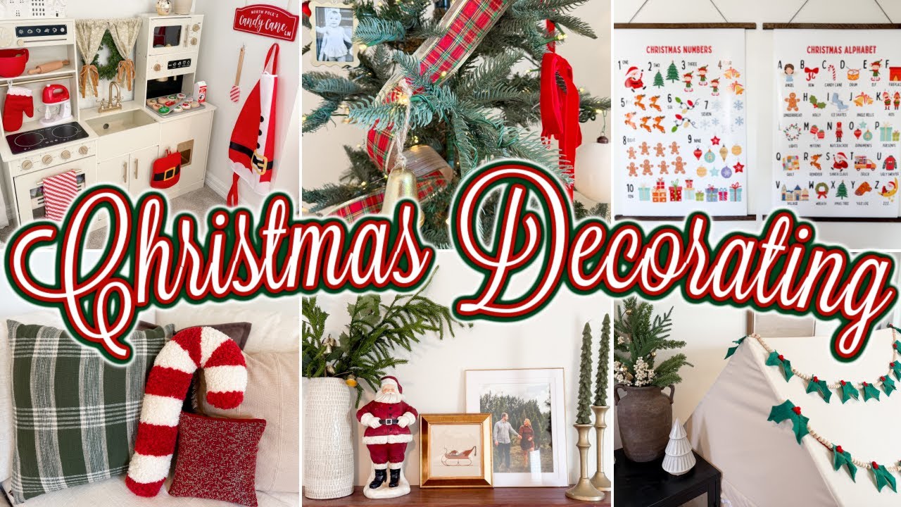 🎄 FESTIVE CHRISTMAS DECORATING IDEAS 🎄 Traditional Kid Friendly Living ...