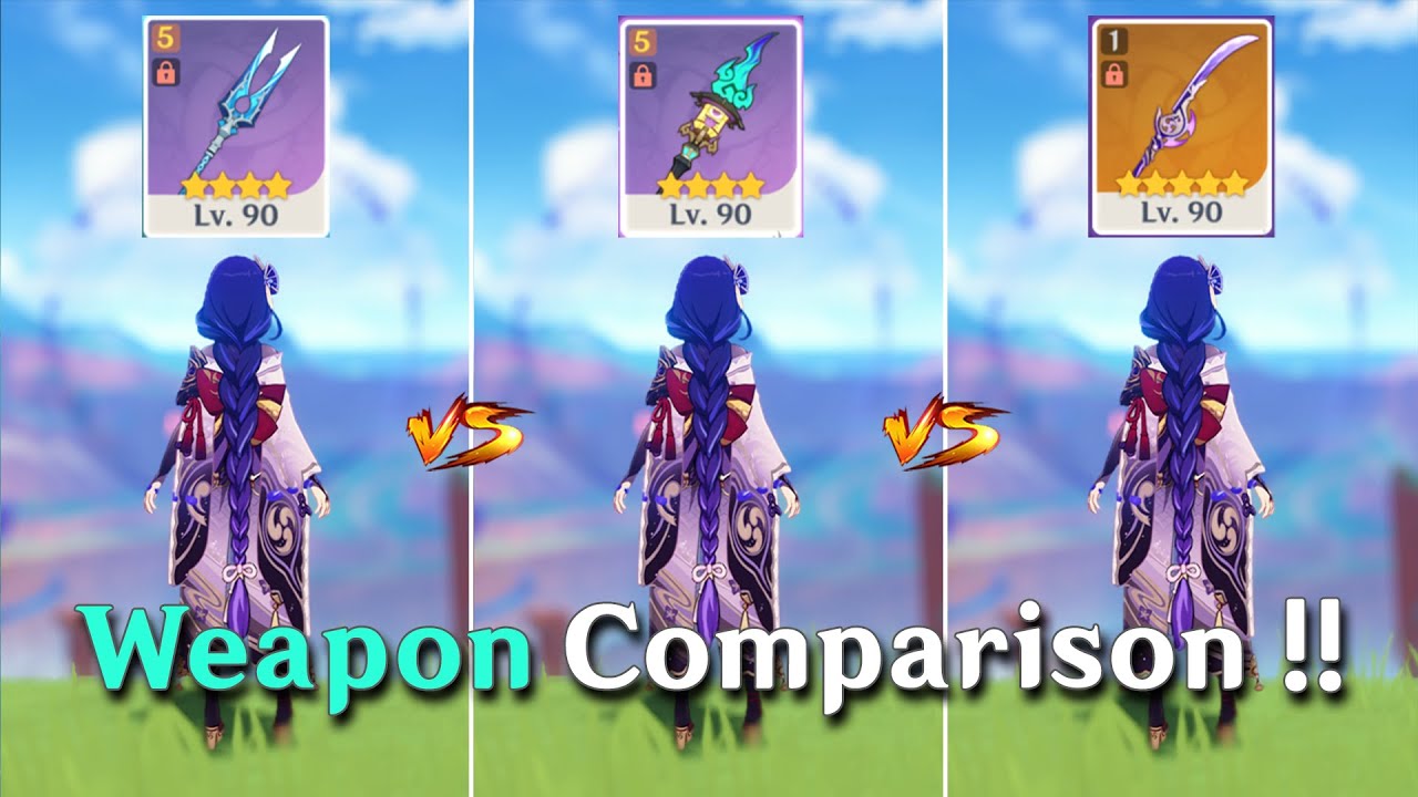 Tamayuratei vs The Catch!! for Raiden New weapon comparison!! Genshin ...