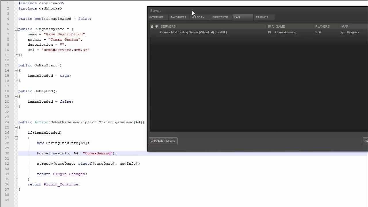 SourceMod Coding Tutorial 29: Changing the game description (SDKHooks) - YouTube