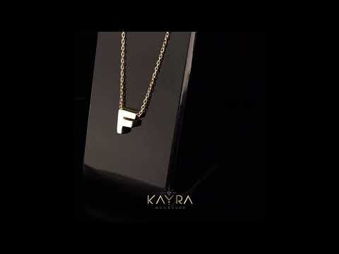 Sade F Harfi Altın Kolye BM114