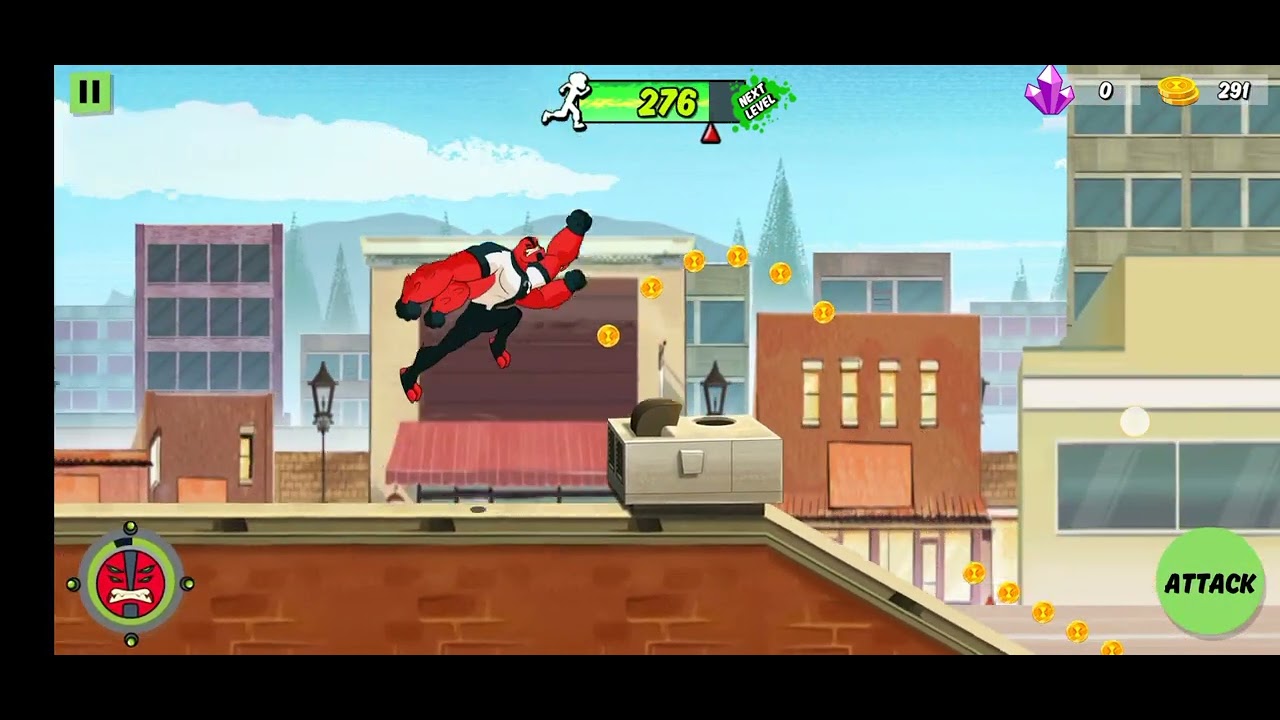 Ben ten 10 3D running game - YouTube