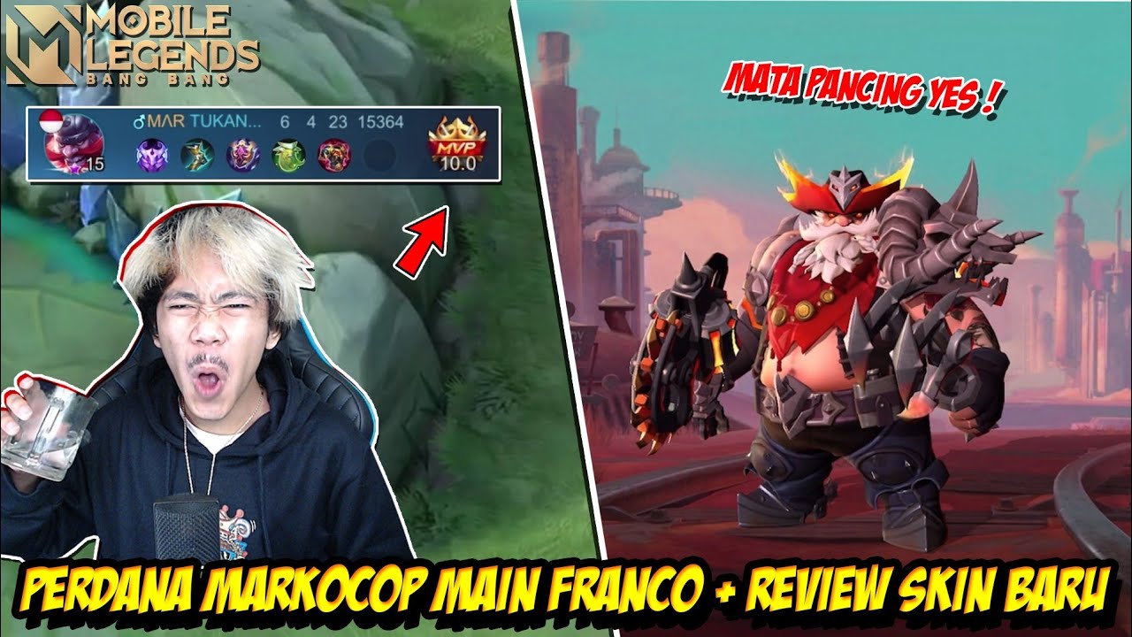 PERDANA MARKOCOP MAIN FRANCO + REVIEW SKIN TERBARU - Mobile legends ...