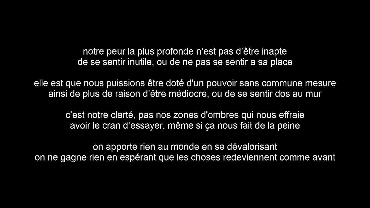 Texte rap/slam " Notre plus profonde peur " avec instrumental beat ...