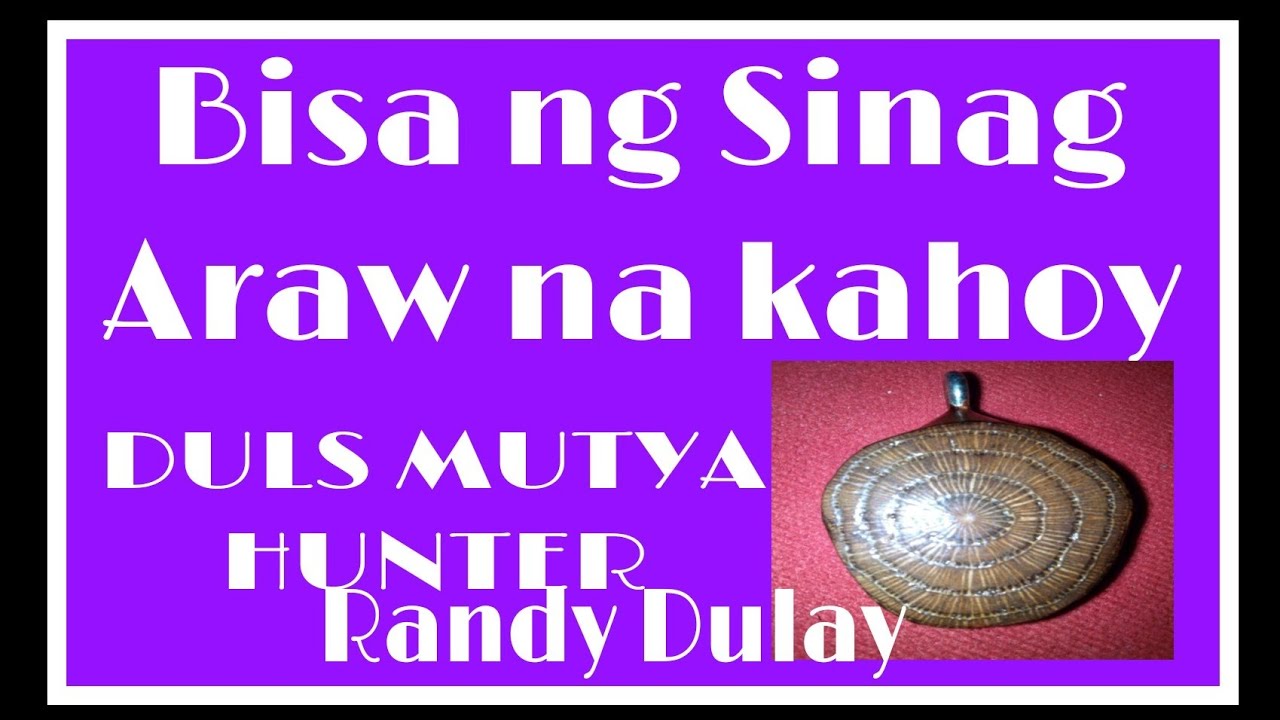 Bisa ng Sinag Araw na kahoy - YouTube