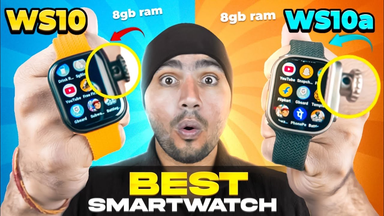 WS10 5G V/S WS10A 5G ⚡ Android Watch Comparison 😲 8GB Ram 128GB Storage ...