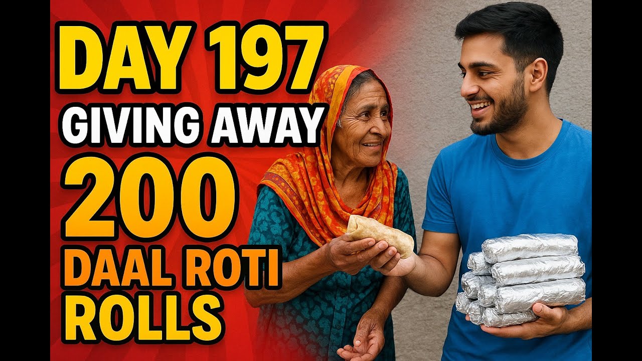 Cooking 200 daal roti rolls for the homeless (Day 197 Ride-along) - YouTube